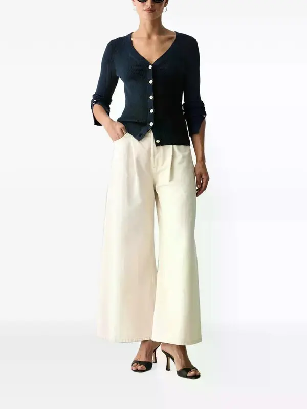 Guess Ribbed-knit V-neck Cardigan