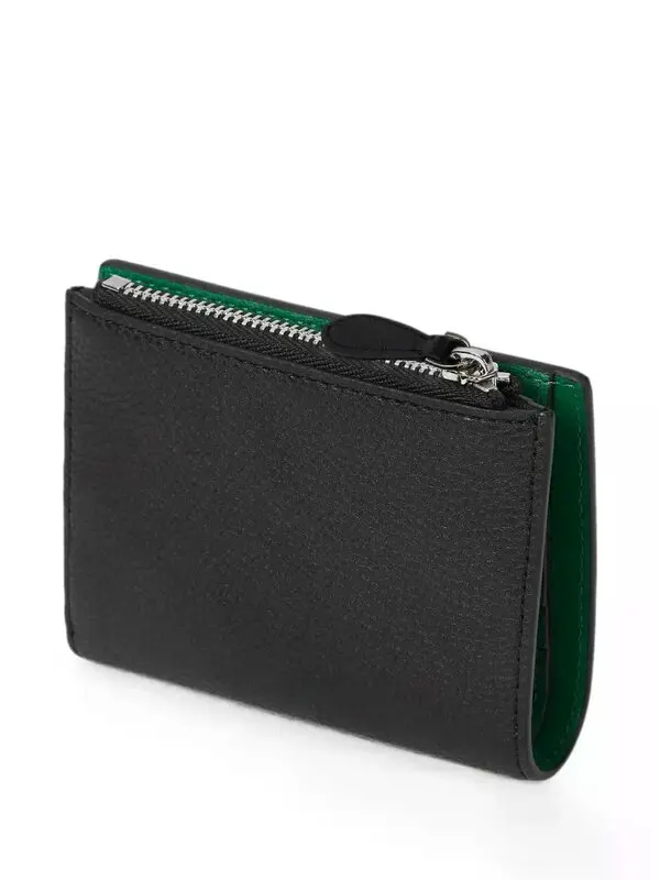 Karl Lagerfeld Small Ikon Pebble Bi-fold Wallet - Black