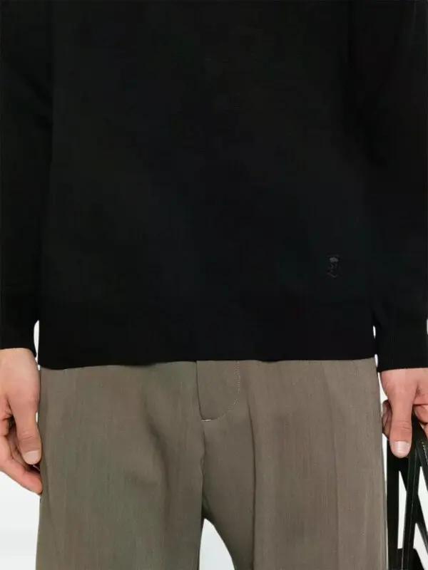 Corneliani Roll-neck Embroidered-logo Sweater