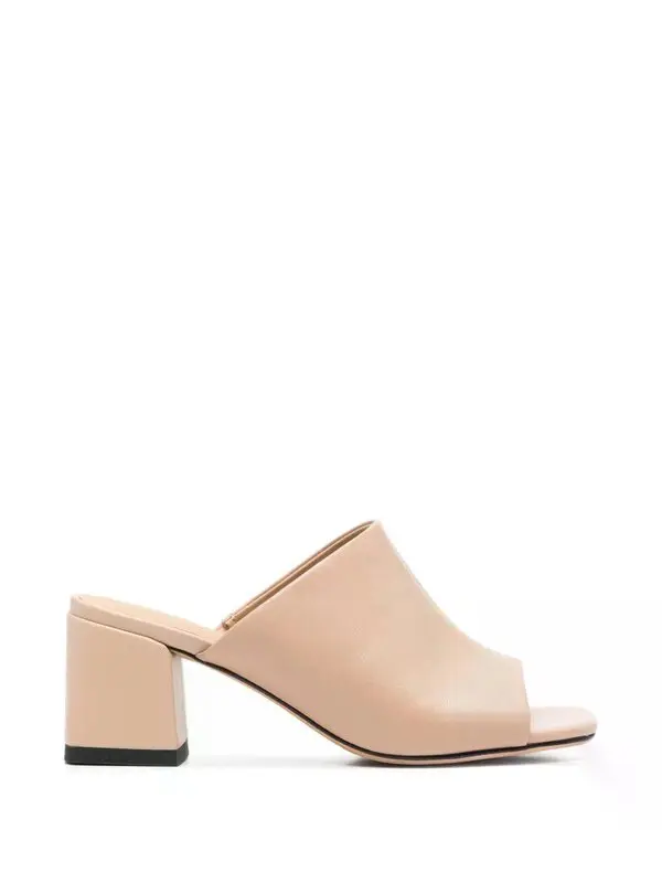 LINDA BAUMANN Open-toe Block-heel Sandals - Neutrals