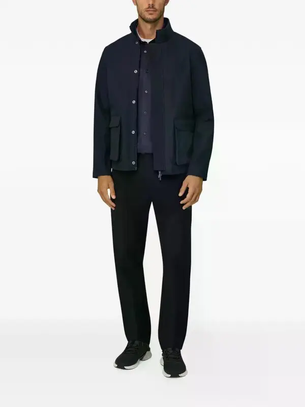 Boggi Milano Bomber In Technical Fabric B Tech