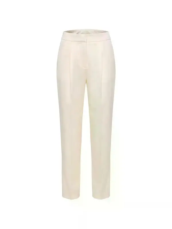 Elie Saab Satin-finish Tailored Trousers - Neutrals