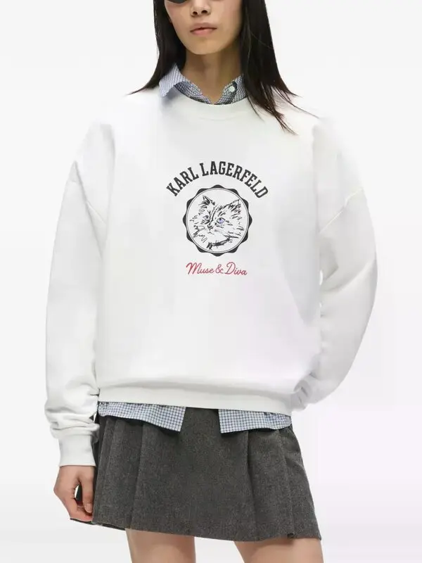 Karl Lagerfeld Ikon Choupette Muse Sweatshirt