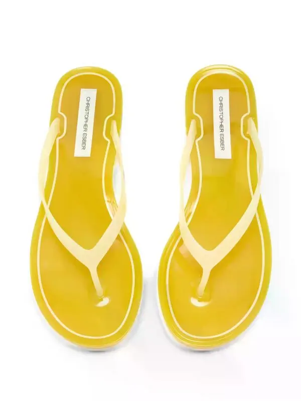 Christopher Esber Jo Flip Flops - Yellow