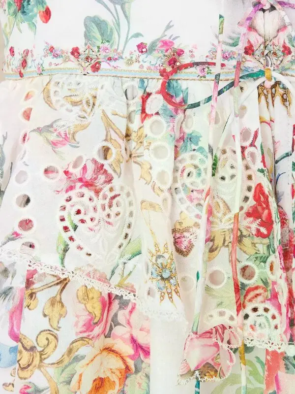 Camilla Floral-print Ruffled Dress