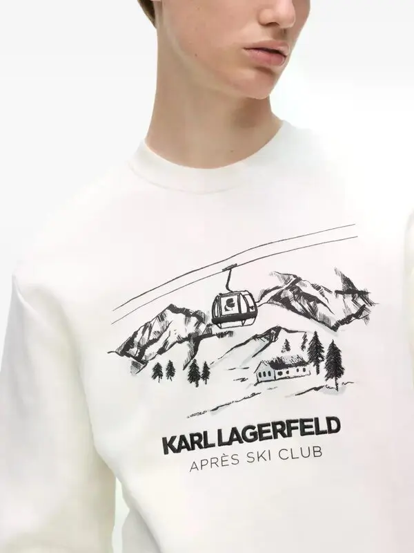 Karl Lagerfeld Après Ski Club Graphic Sweatshirt