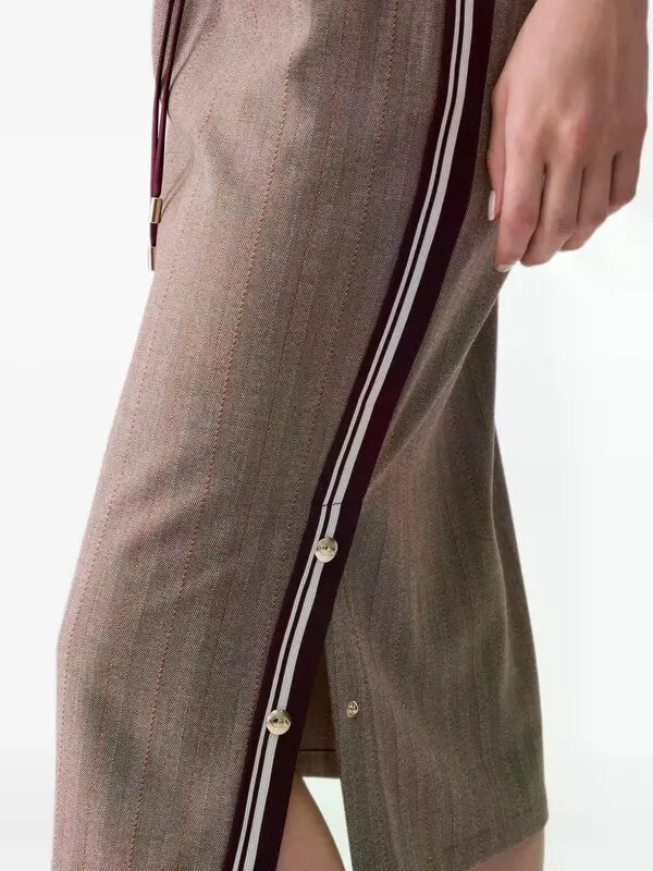 Liu Jo Midi Skirt With Side Tape And Buttons