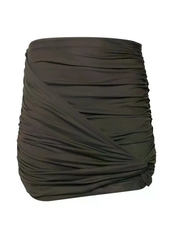 Magda Butrym Ruched Draped Mini Skirt