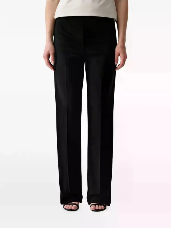 Joseph Ribkoff Pressed-crease Straight-leg Trousers - Black