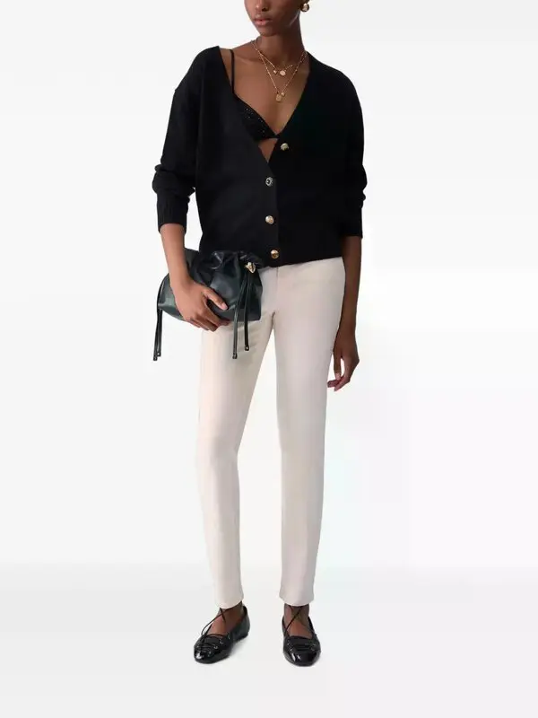 Liu Jo Skinny Trousers With Embellished Belt