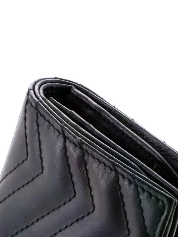 Gucci Gg Marmont Bifold Wallet Matelasse Leather Small Wallets