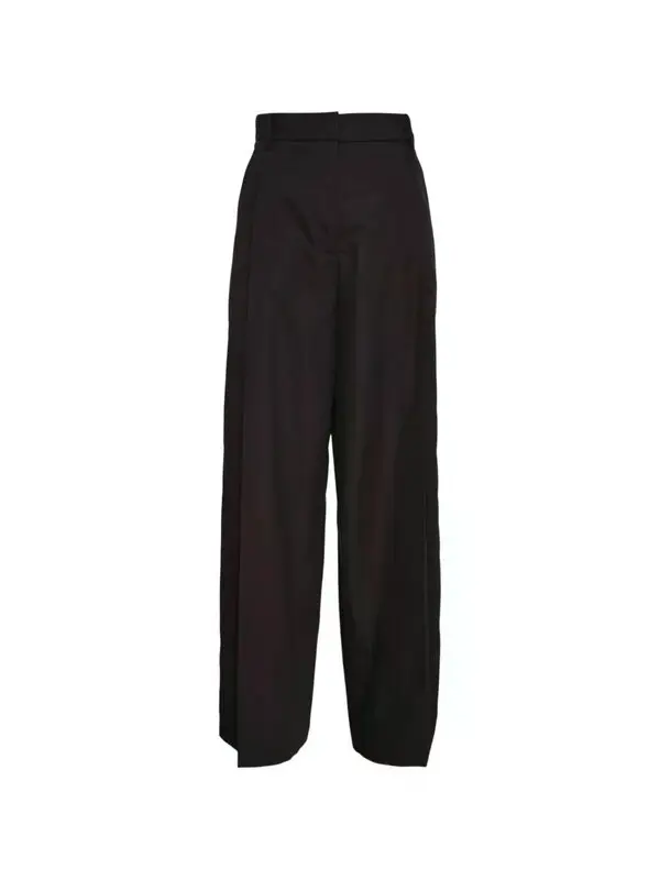 N°21 Tailored Wide-leg Trousers - Black