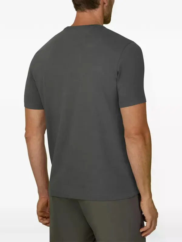 Boggi Milano T-shirt In Diagonal Cotton Blend Jersey B Tech