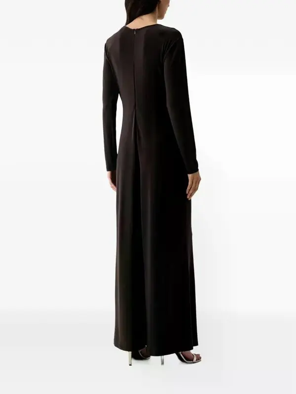 Joseph Ribkoff Wrap-style Jumpsuit With Hammered Buckle