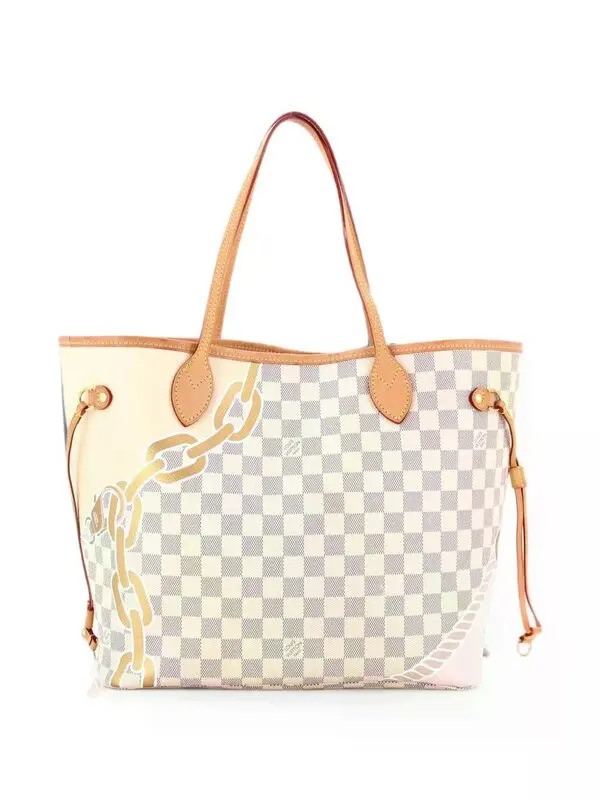 LOUIS VUITTON Neverfull Nm Limited Edition Nautical Damier Mm Tote Bag - Multicolour