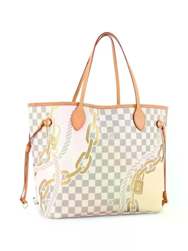 LOUIS VUITTON Neverfull Nm Limited Edition Nautical Damier Mm Tote Bag - Multicolour