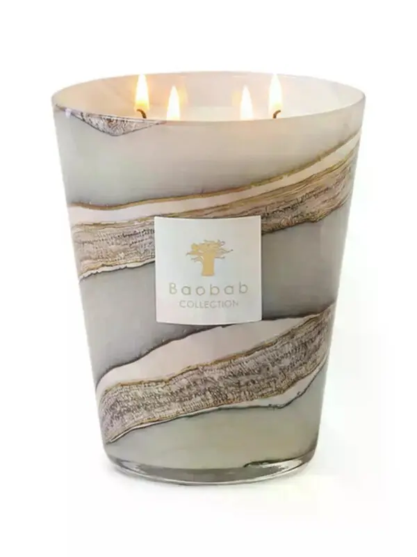 BAOBAB COLLECTION Sand Sonora Marble-effect Four-wick Candle - Grey