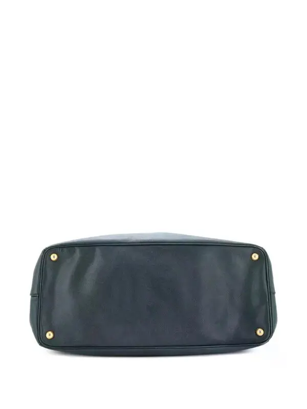 Prada Lux Saffiano Leather Xl Tote Bag - Green