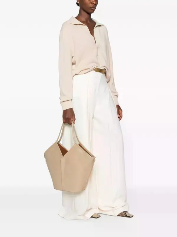 Hereu Calella Leather Tote Bag - Neutrals