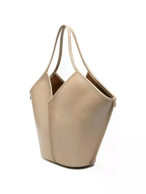Hereu Calella Leather Tote Bag - Neutrals