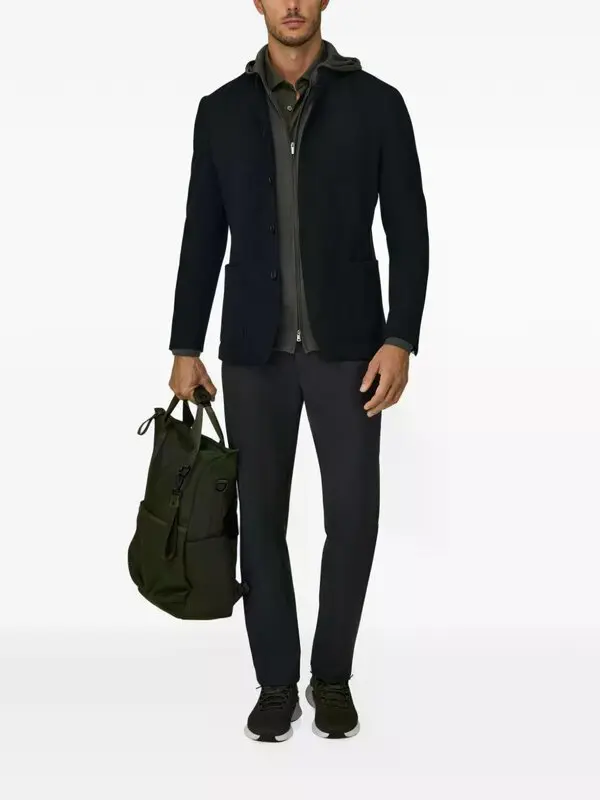Boggi Milano Blazer Diagonal Wool Blend B Tech