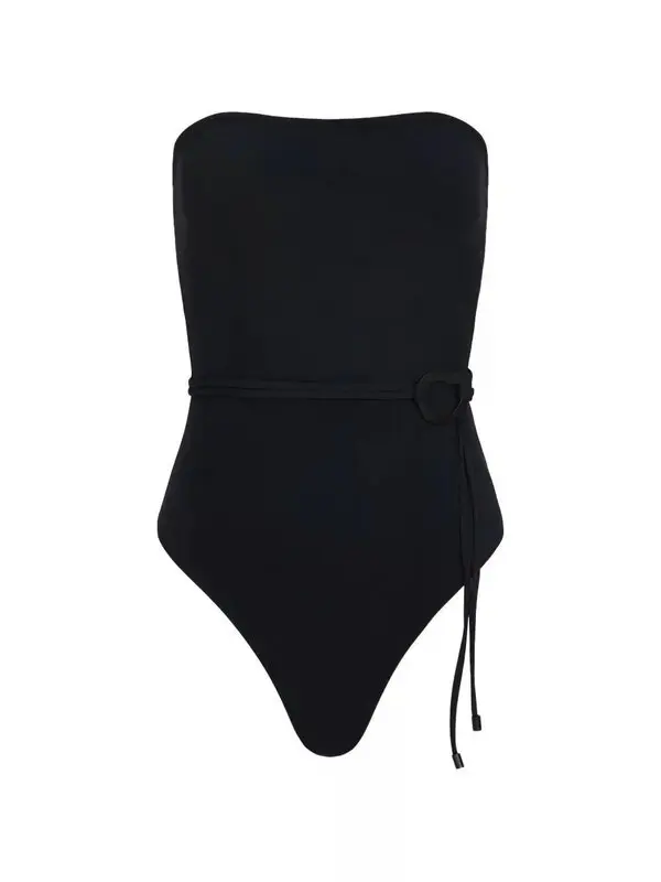 TROPIC OF C Orb Strapless Swimsuit - Black