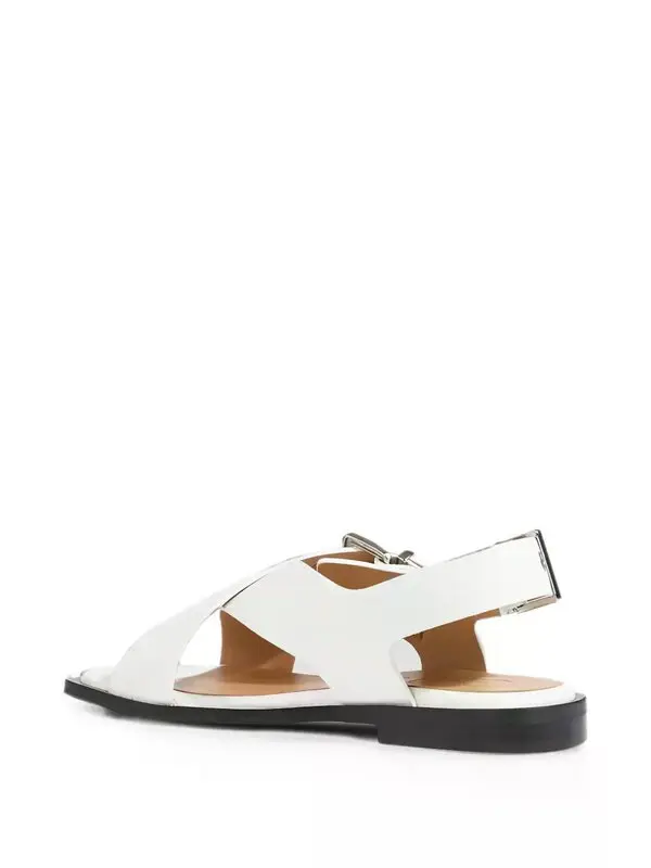 GANNI Buckled Crossover-strap Sandals