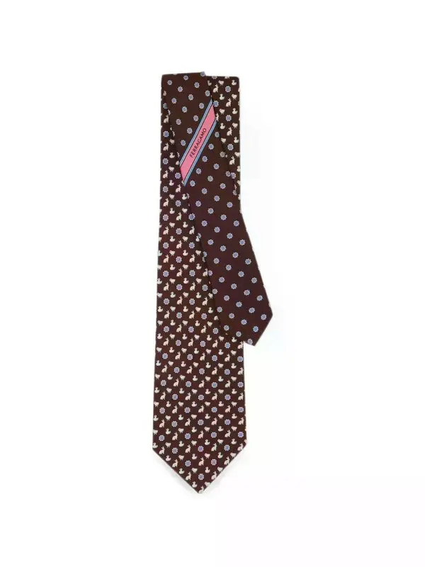 FERRAGAMO Animal-print Tie