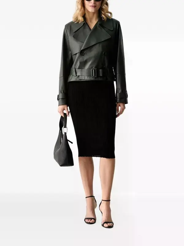 Guess Knitted Button-detail Midi Skirt
