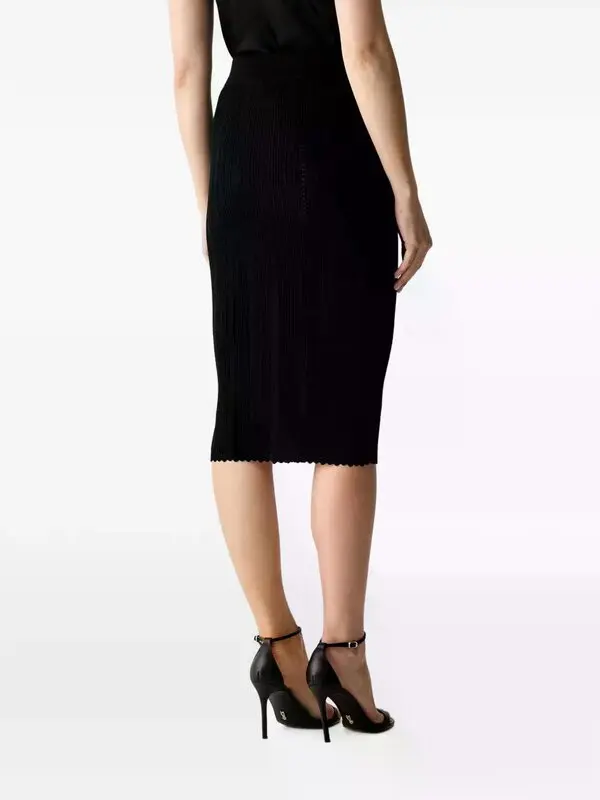 Guess Knitted Button-detail Midi Skirt