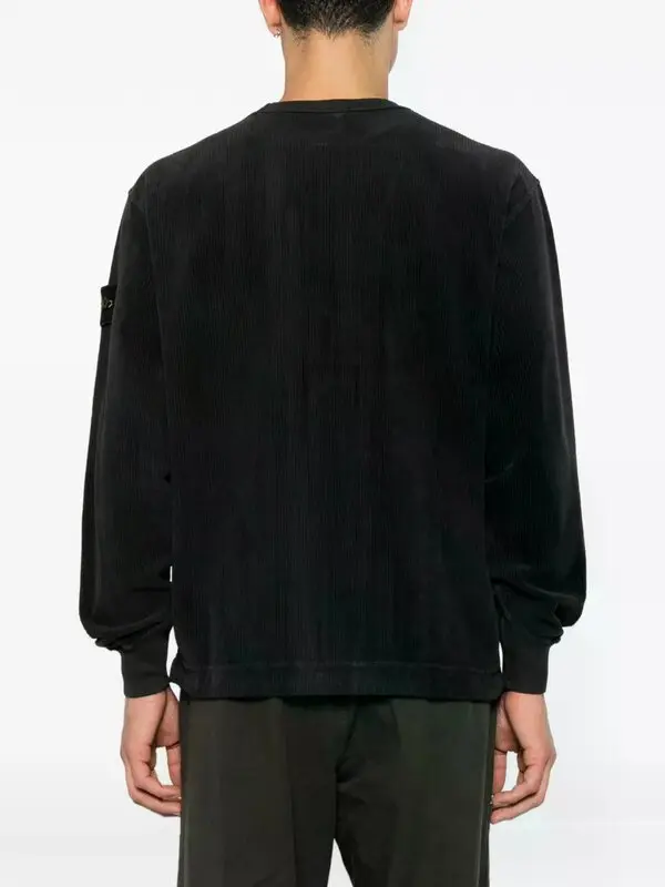 Stone Island Corduroy Textured Crew Neck Sweater