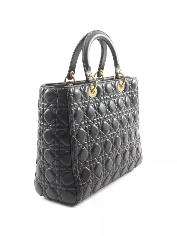 Dior Lady Cannage Handbag - Black