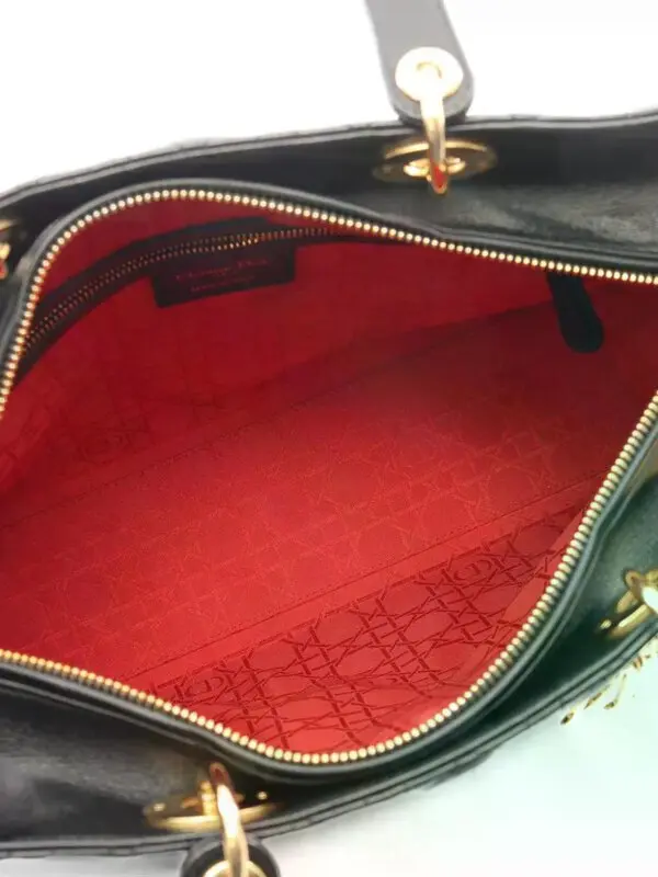 Dior Lady Cannage Handbag - Black