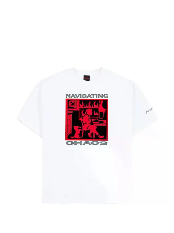 PLEASURES Graphic-print T-shirt - White
