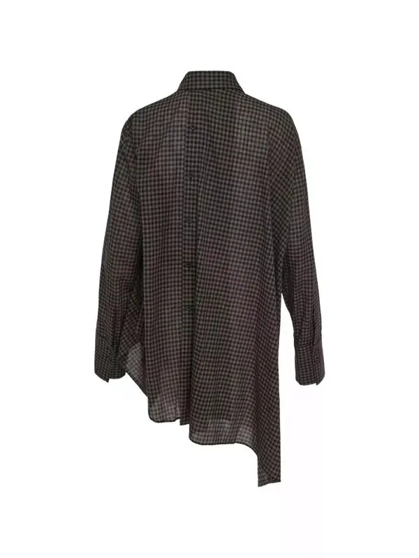 Yohji Yamamoto Check-pattern Shirt - Brown