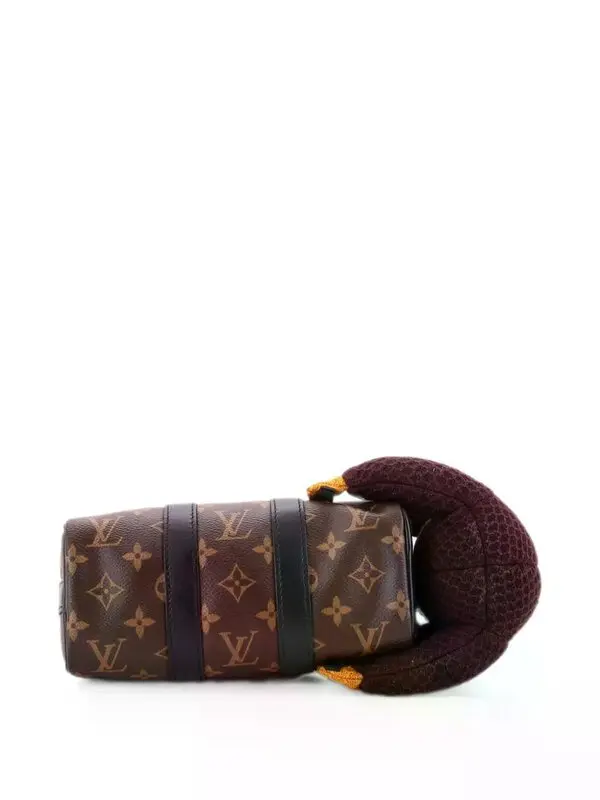 LOUIS VUITTON Keepall Bandouliere Monogram Canvas With Friends Plush Monkey Xs Crossbody Bag
