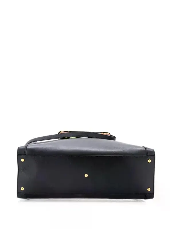 Gucci Diana Nm Bamboo Handle Leather Medium Tote Bag - Black
