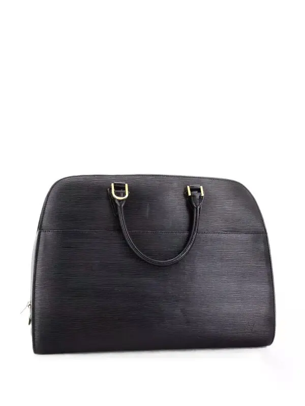 LOUIS VUITTON Sorbonne Handbag Epi Leather Business Bag - Black