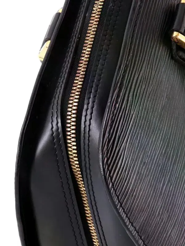 LOUIS VUITTON Sorbonne Handbag Epi Leather Business Bag - Black