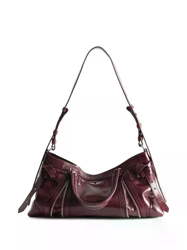 Zadig&Voltaire Madison Small Vintage Patent Bag - Red