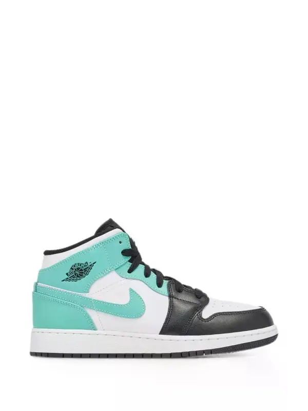 JORDAN 1 Mid Tropical Twist Igloo Leather High-top Sneakers - White