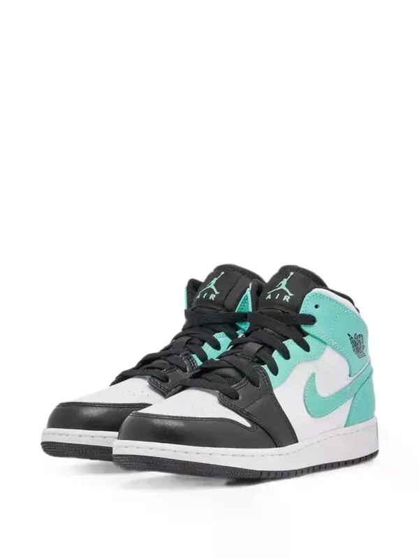 JORDAN 1 Mid Tropical Twist Igloo Leather High-top Sneakers - White