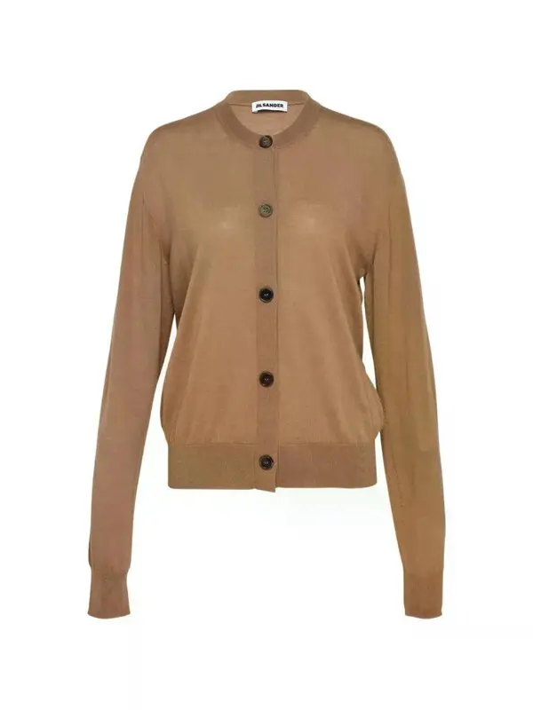 JIL SANDER Long-sleeve Cardigan - Brown