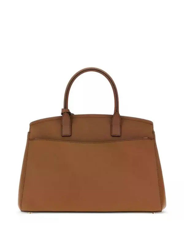 Michael Kors Hamilton Logo-plaque Leather Tote Bag - Brown