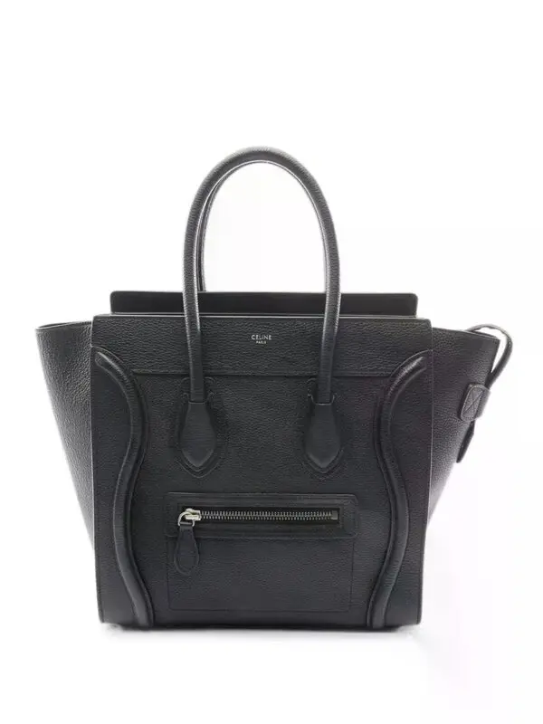 Celine 2000s Micro Luggage Tote Bag - Black