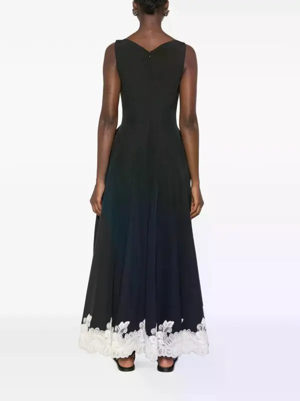 Simkhai Mira Lace-trim Midi Dress - Black