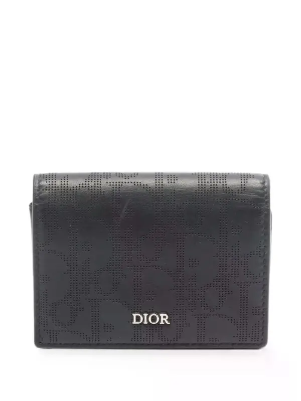 Dior 2000s Oblique Perforated Wallet