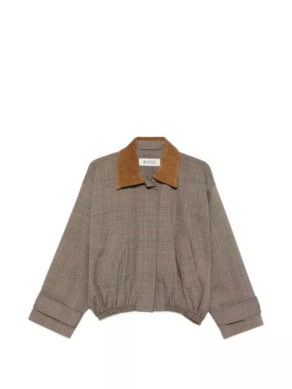 RÓHE Suede-collar Jacket - Brown