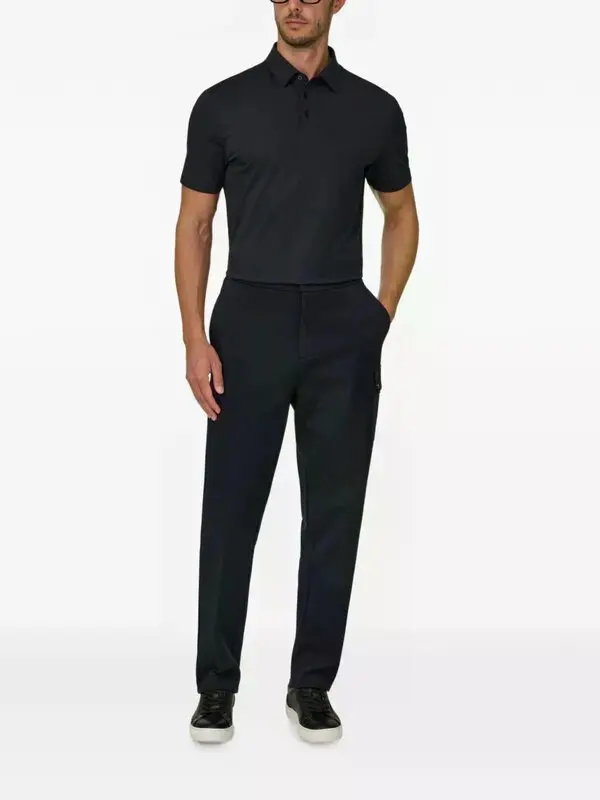Boggi Milano Joggers In Cotton Blend Scuba B Tech - Black