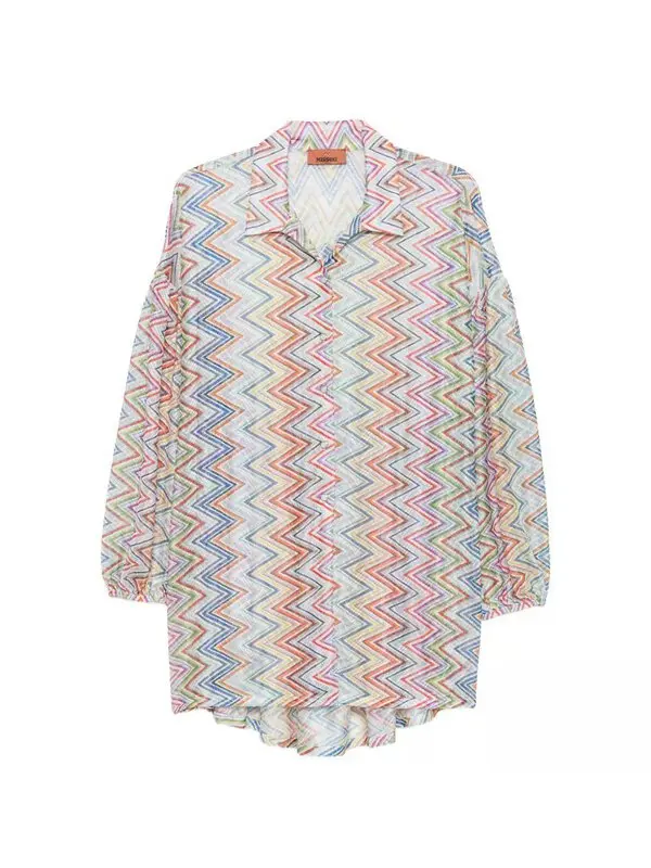 Missoni Zigzag Knit Shirt - Neutrals